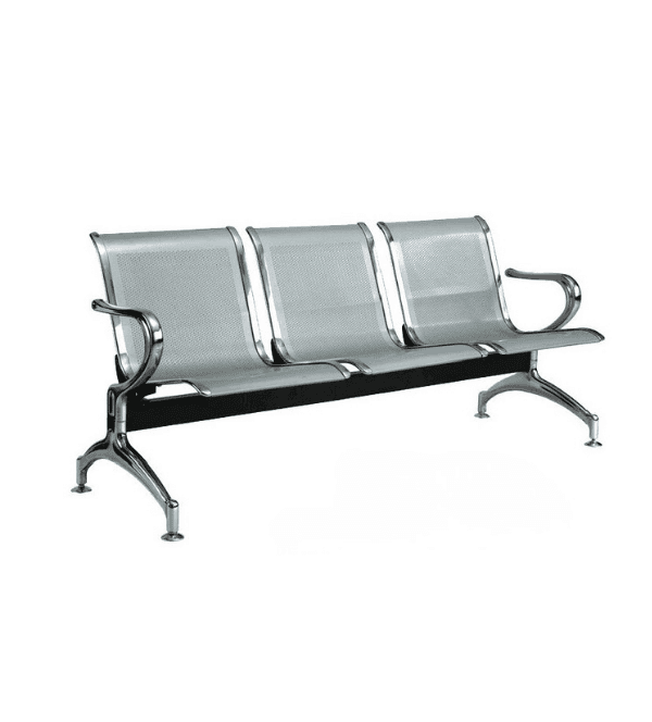 3-seater row steel chair ROCKY IM-008-3S | Rockyfurniture